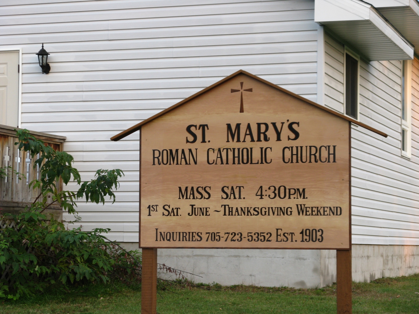 ST. Mary’s Roman Catholic Church Has A New Sign | THE WALTERS POST